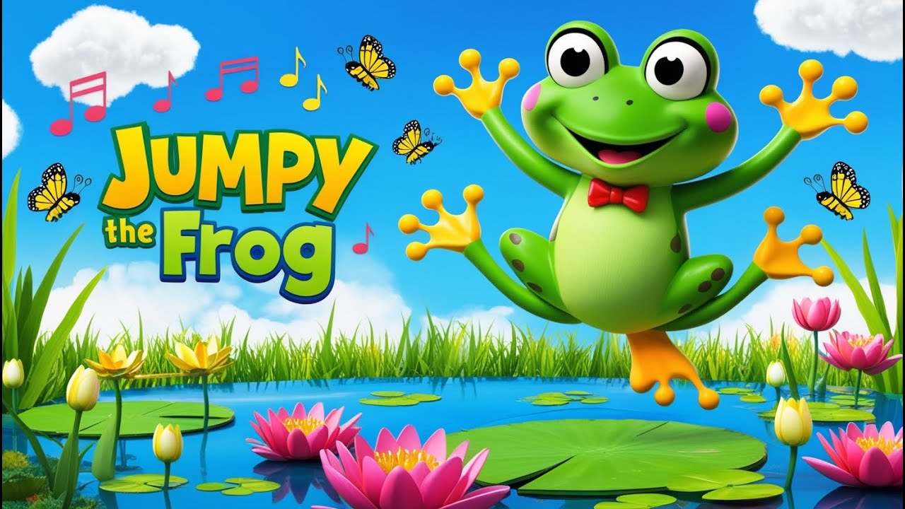 JUMPY The Frog | Baby Nursery Rhymes & Kids Song | Toddler Builder ...
