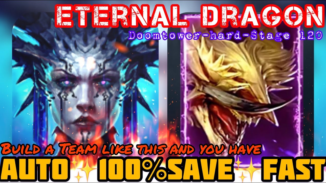 😈 Eternal Dragon 🐉 ️Auto | 100% Save | Fast ️| Stage 120 | DoomTower 🏰 ...