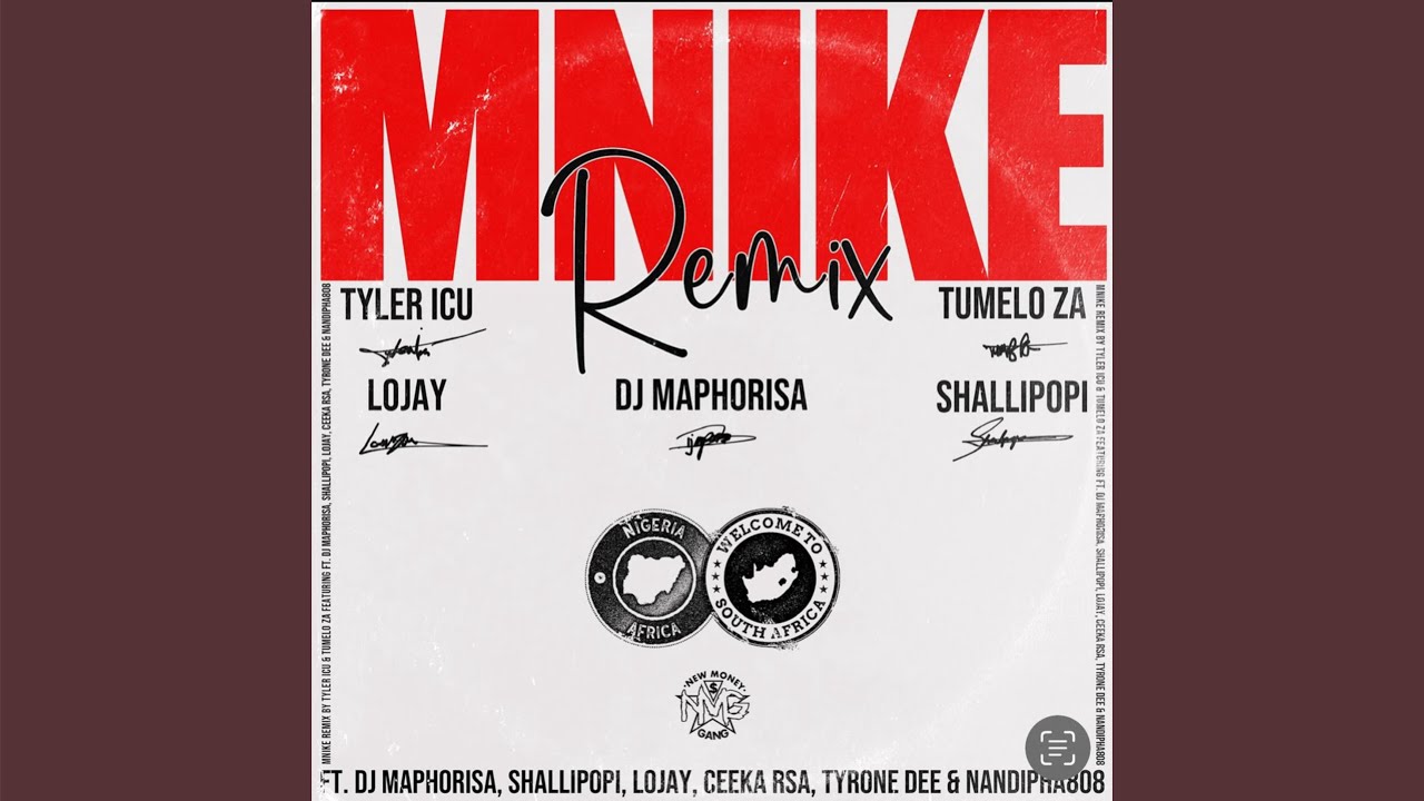 Tyler ICU, Tumelo ZA & Dj Maphorisa - Mnike [Remix] (Official Audio ...
