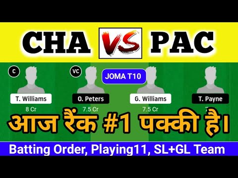 CHA VS PAC Dream11 Prediction | CHA vs PAC dream11 | cha vs pac player ...
