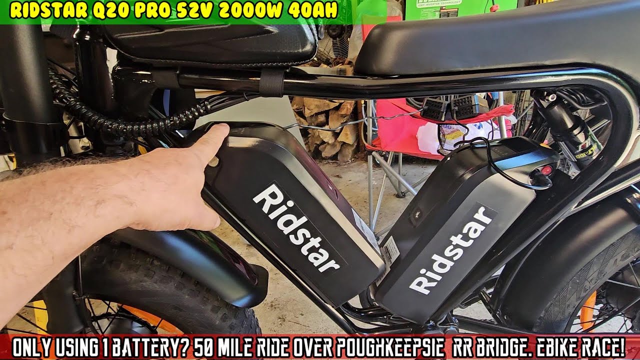 Ridstar Q20 PRO Only using 1 battery? 50 mile ride over Hudson river ...