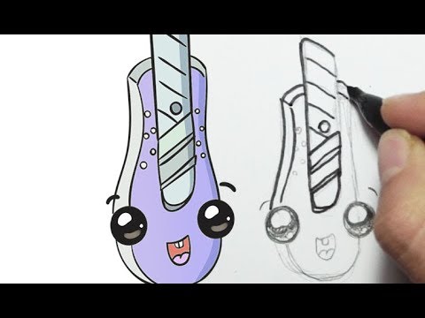 Cómo dibujar un Cúter Kawaii - YouTube