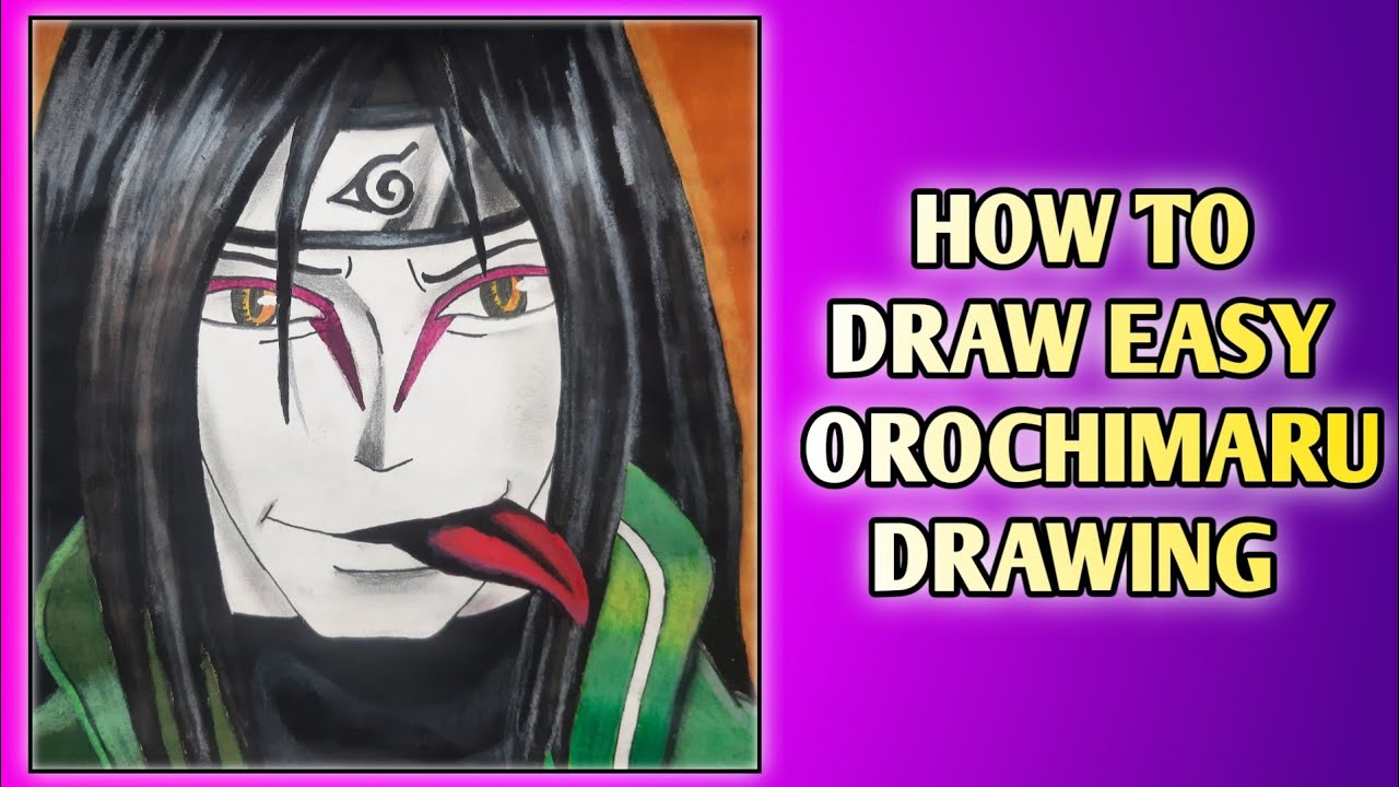 OROCHIMARU DRAWING | OROCHIMARU DRAWING STEP BY STEP #naruto #drawing # ...