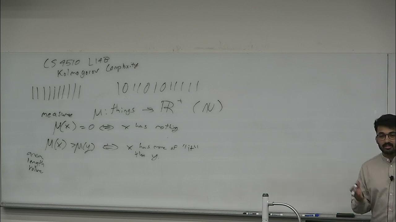 CS4510 L14B Kolmogorov Complexity - YouTube