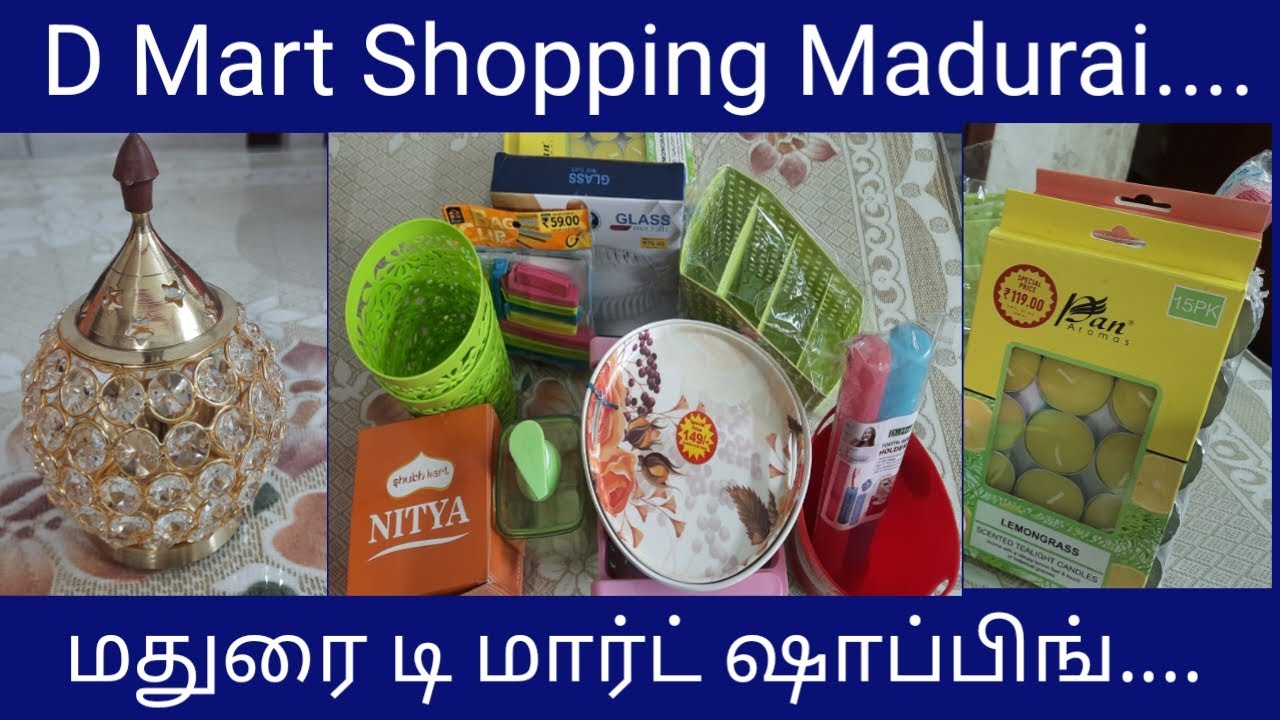 Madurai D Mart Shopping Haul Video in Tamil // மதுரை டி மார்ட் ஷாப்பிங் ...