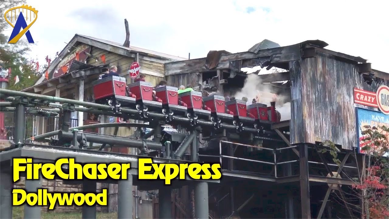 FireChaser Express Roller Coaster POV at Dollywood - YouTube