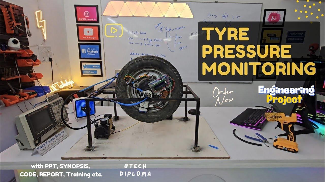 Automatic Tyre Pressure Monitoring System using Arduino GSM | Best Mechanical engineering # ...