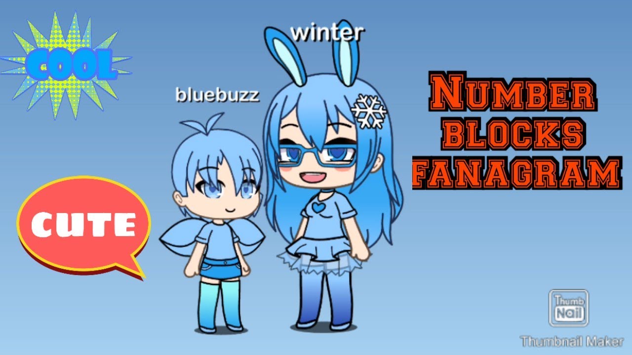 Numberblocks and numberfanagram - winter and blue buzz #numberblocks # ...