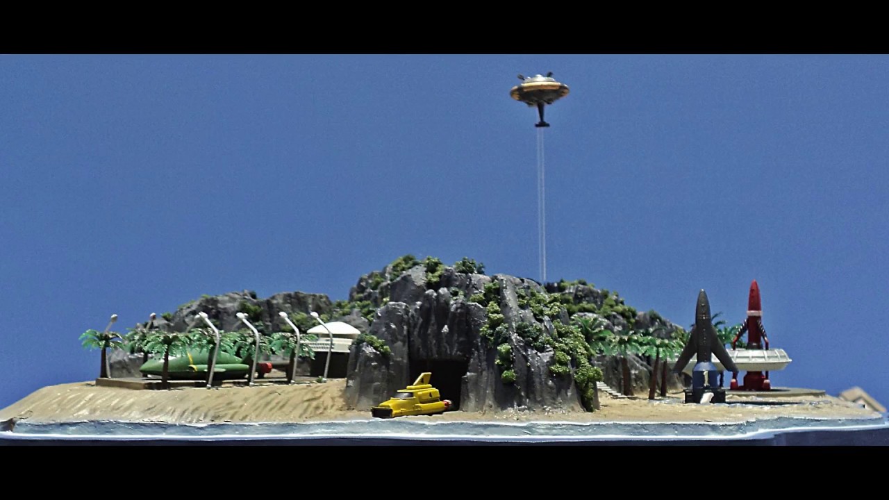 IMAI THUNDERBIRDS TRACY ISLAND ( CUSTOMIZED MODEL KIT ) - YouTube