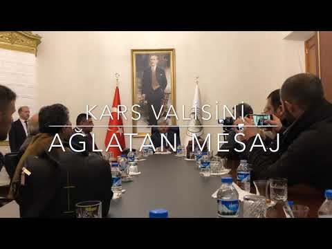 Kars Valisini ağlatan mesaj