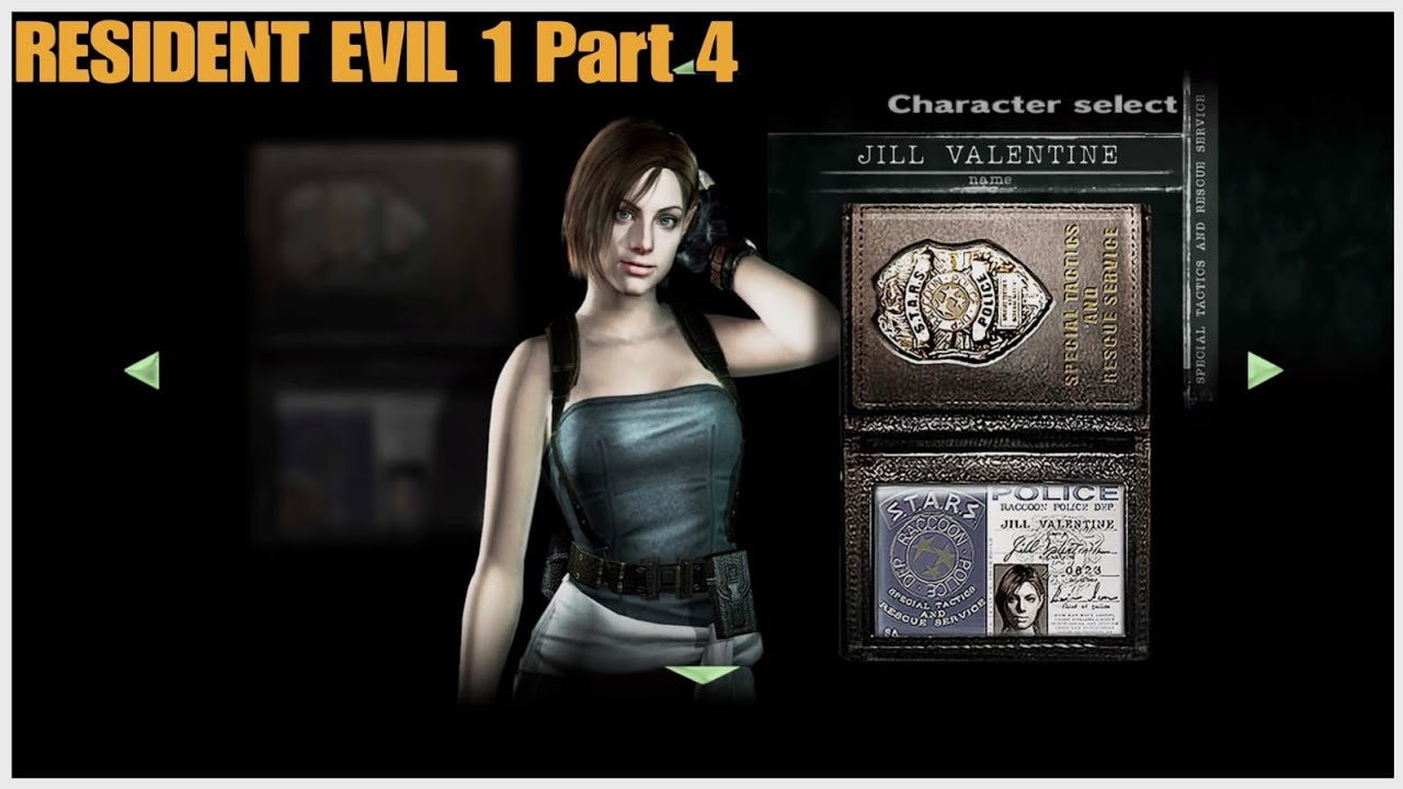 RE 1 || JILL VALENTINE || Part 4 ||Best Ending - YouTube