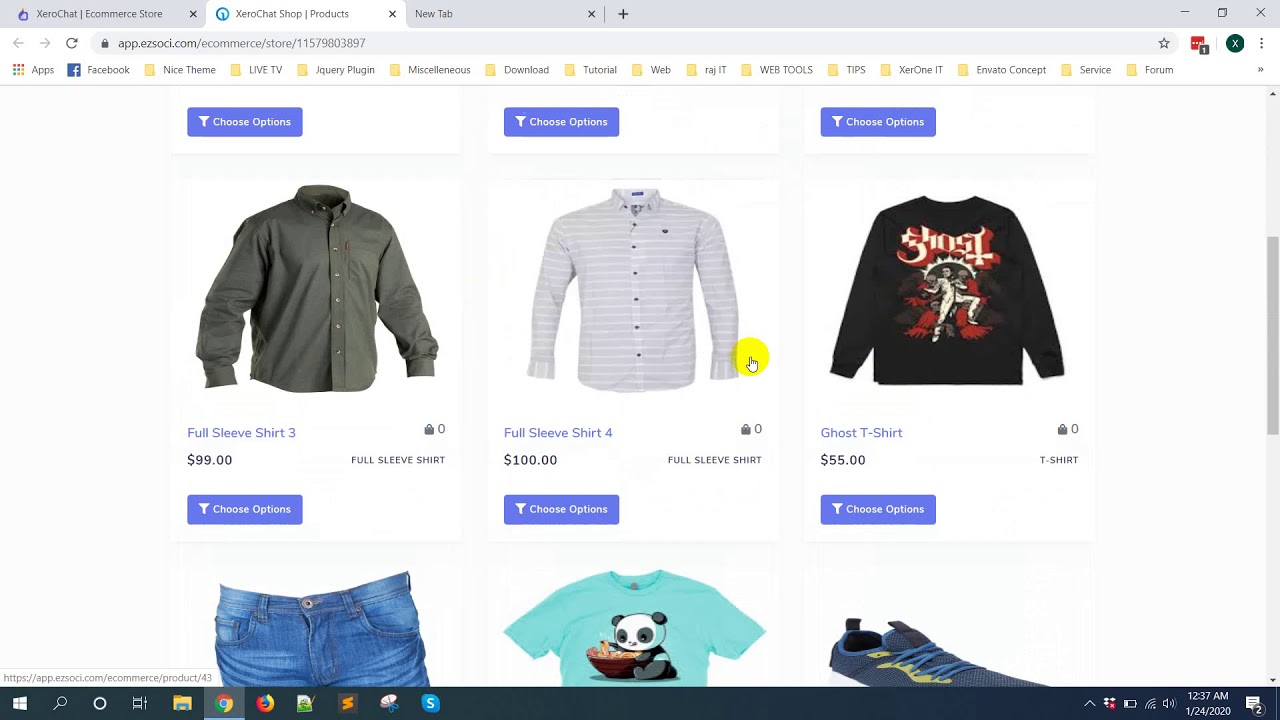 Ecommerce Store Building & Shopping Cart Create In Facebook Messenger ...