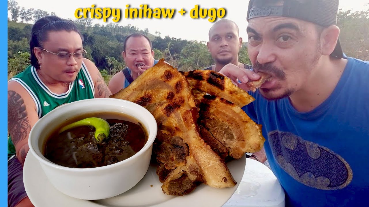 Crispy Pork Inihaw Na May Dugo | OUTDOOR COOKING - YouTube