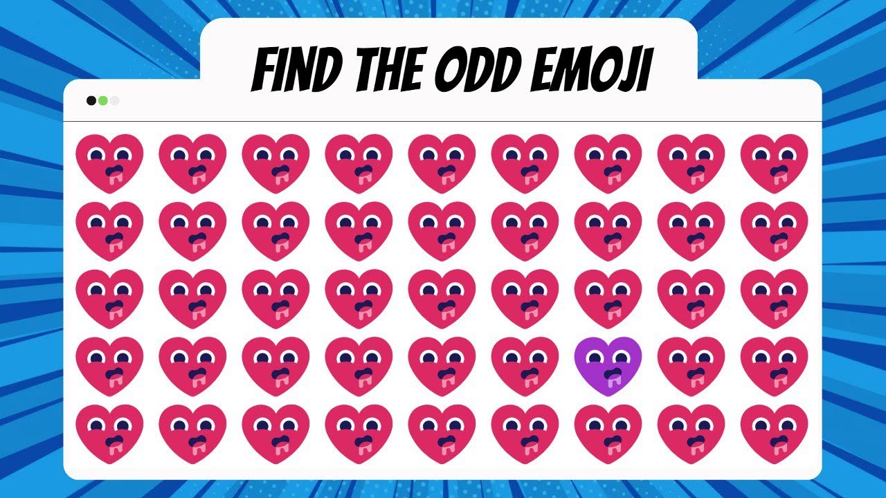 FIND THE ODD EMOJI | Level Hard | emoji game - YouTube