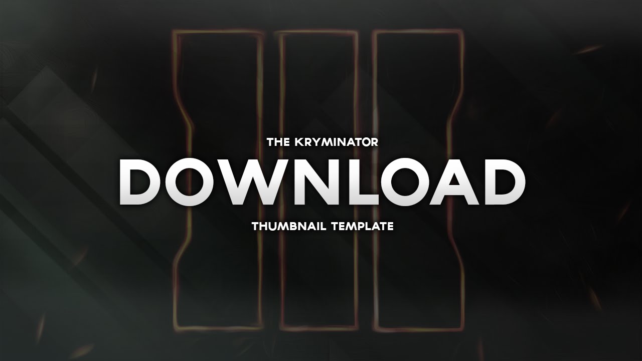 FREE THUMBNAIL TEMPLATE !! - YouTube