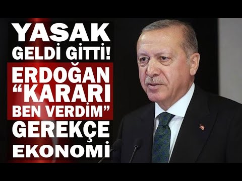 Cumhurbaşkanı Erdoğan sokağa çıkma yasağının iptal edildiğini açıkladı!