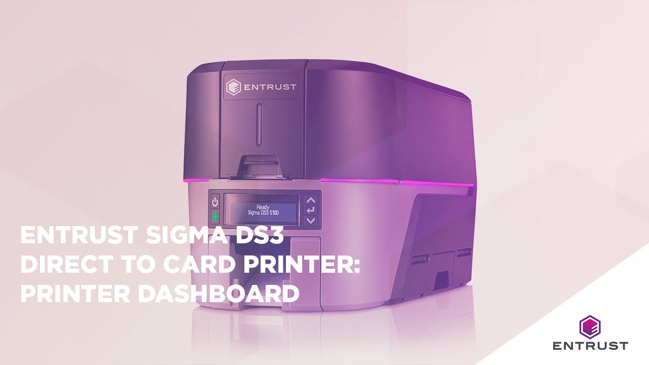 Sigma DS3 Direct to Card Printer: Printer Dashboard - YouTube