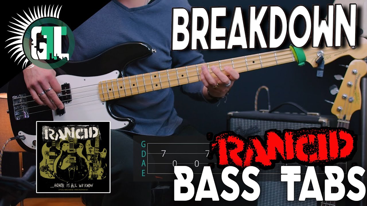 Rancid - Breakdown | Bass Cover With Tabs in the Video - YouTube