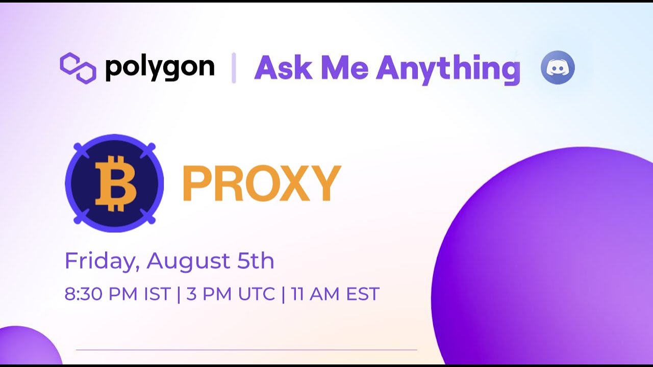 AMA with BTC Proxy, Bitcoin Liquidity Protocol - YouTube