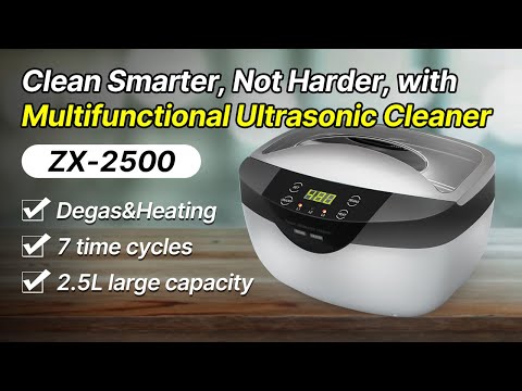 Clean Smarter, Not Harder, with Skymen ZX-2500 Multifunctional Ultrasonic Cleaner