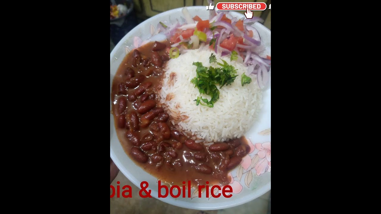 laal lobia # daal chawal # Red beans & boil rice - YouTube