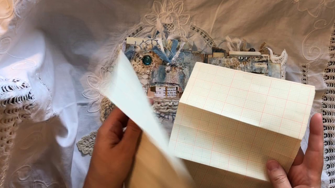 Vintage style, blue, ring binder Junk Journal - YouTube
