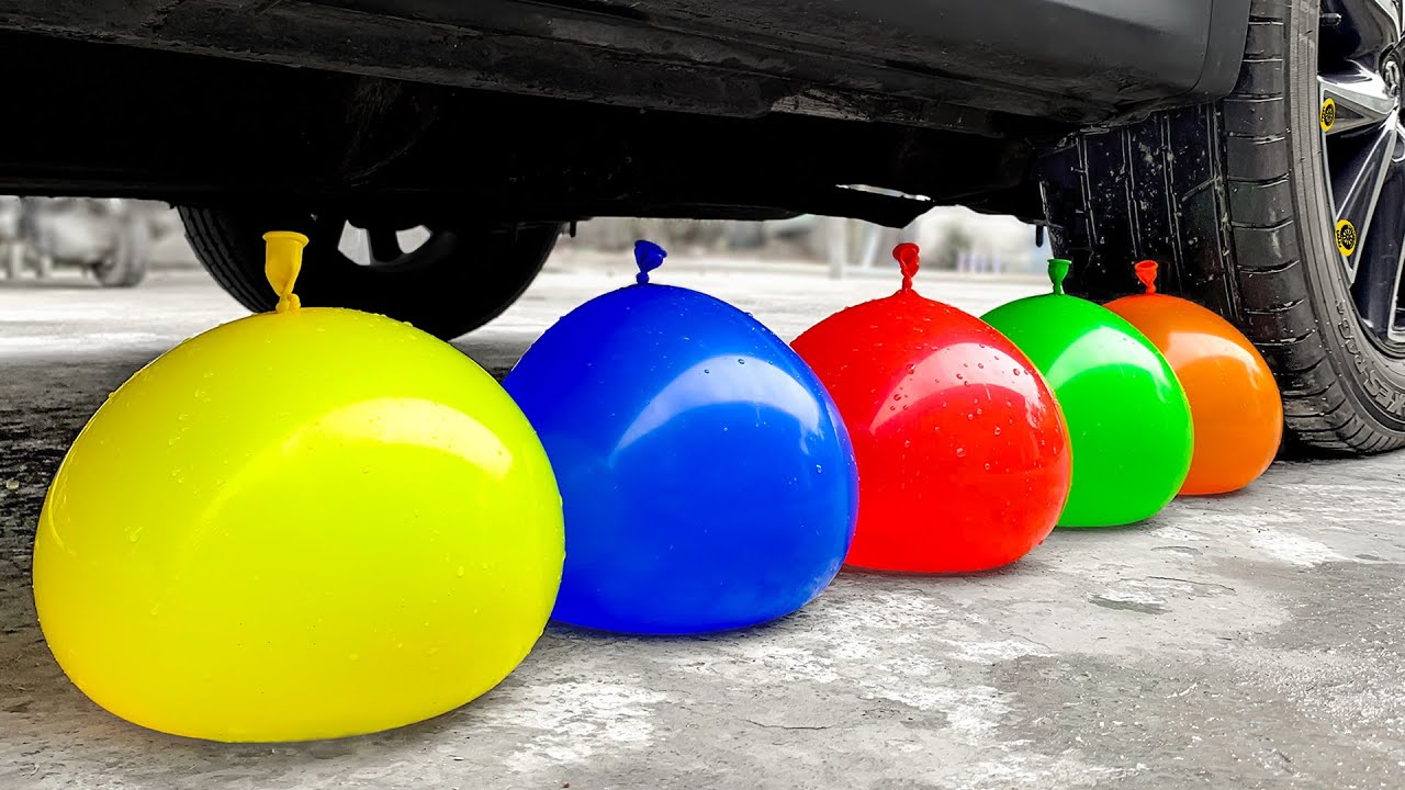 Crushing Crunchy & Soft Things by Car! Experiment Car Giant Colorful ...