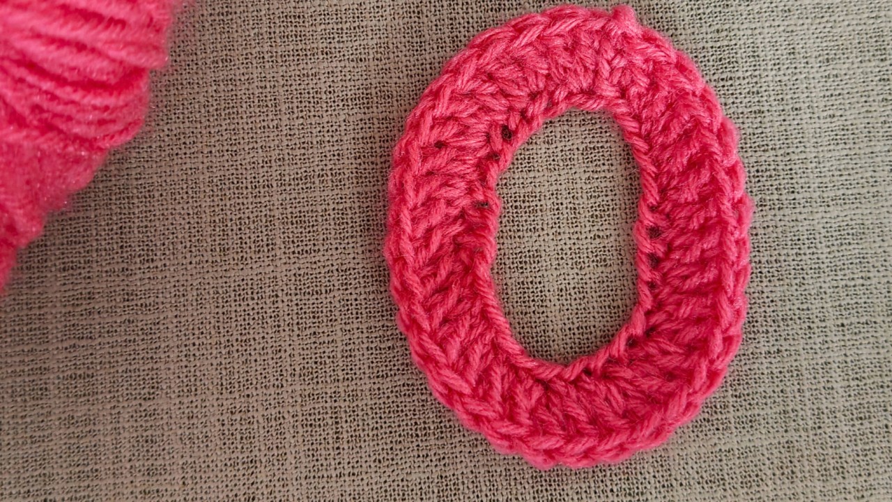 How to crochet alphabet letters | Crochet Letter O | crochet alphabet ...