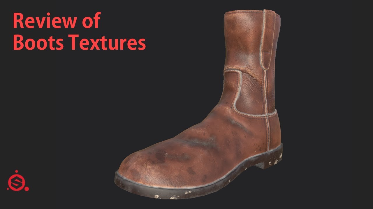 [Texturing/Shading] Review of Boots Textures in Substance Painter, 리얼타임 ...