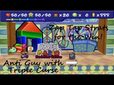 Paper Mario Dark Star Edition: Anti Guy Fight with Triple Curse (9x ...