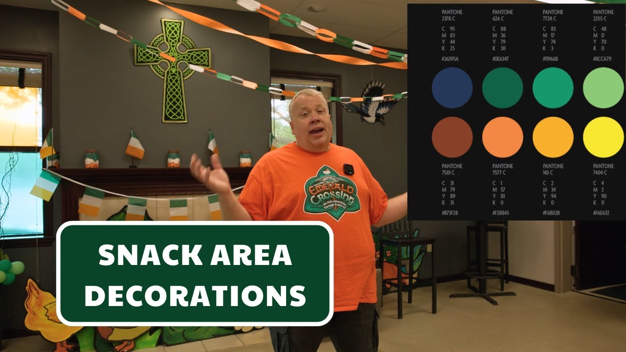 Irish Flag-Themed Snack Area! | Emerald Crossing VBS: Decorations - YouTube