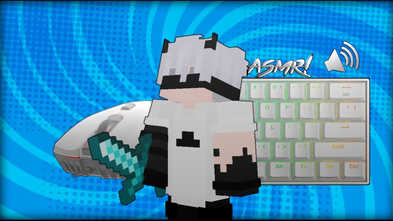 [Tactile] ASMR MCPE SKY WARS [OTG] KEYBOARD+MOUSE - YouTube