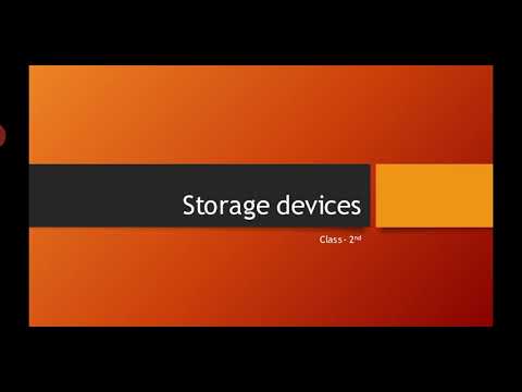 Storage Devices (class -2) - YouTube