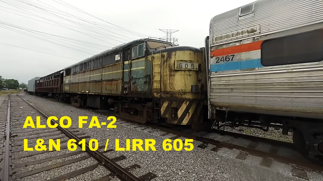 L&N Alco FA-2 310 / LIRR 605 in Nashville, Tennessee - YouTube