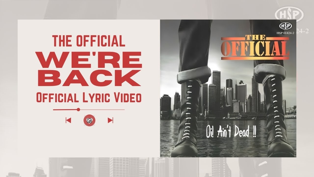The Official - We're Back (Official Lyric Video) - YouTube