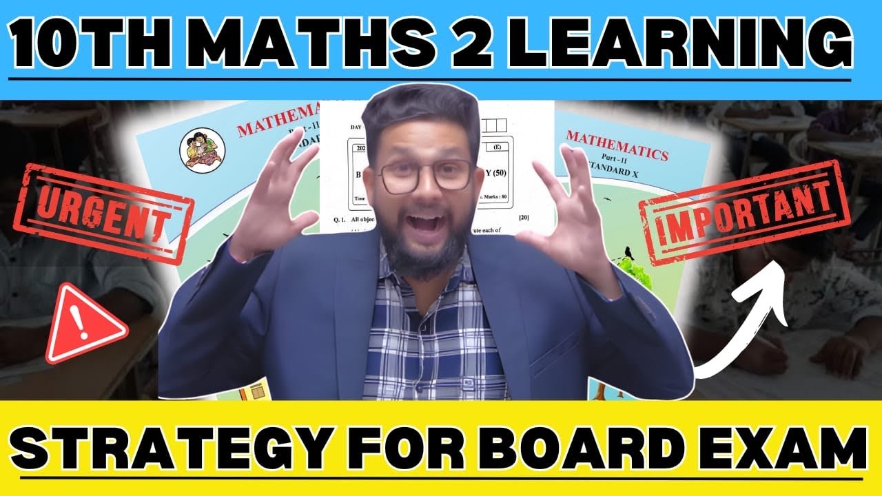10TH MATHS 2 LEARNING STRATEGY FOR BOARD EXAM 2024 | JR TUTORIALS ...