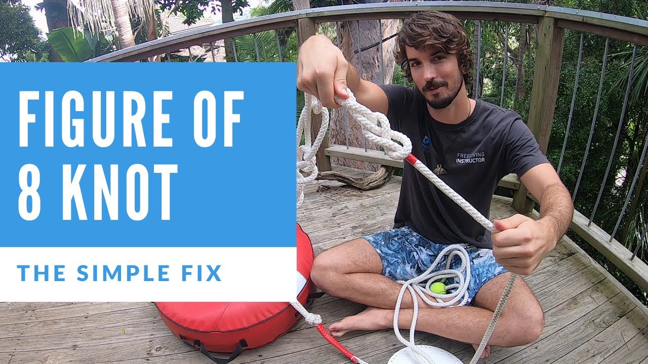 How to Fix a figure of 8 knot in your freediving rope - YouTube