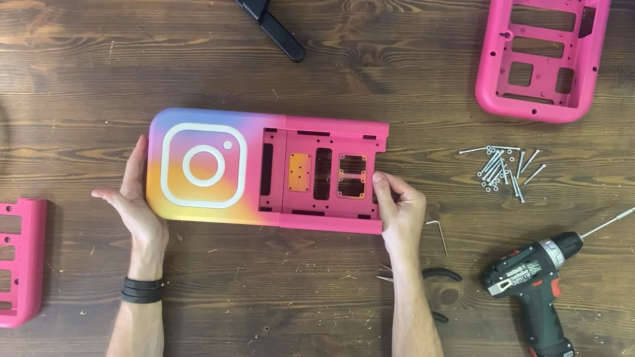 DIY Instagram subscriber counter. Assembling the body. - YouTube