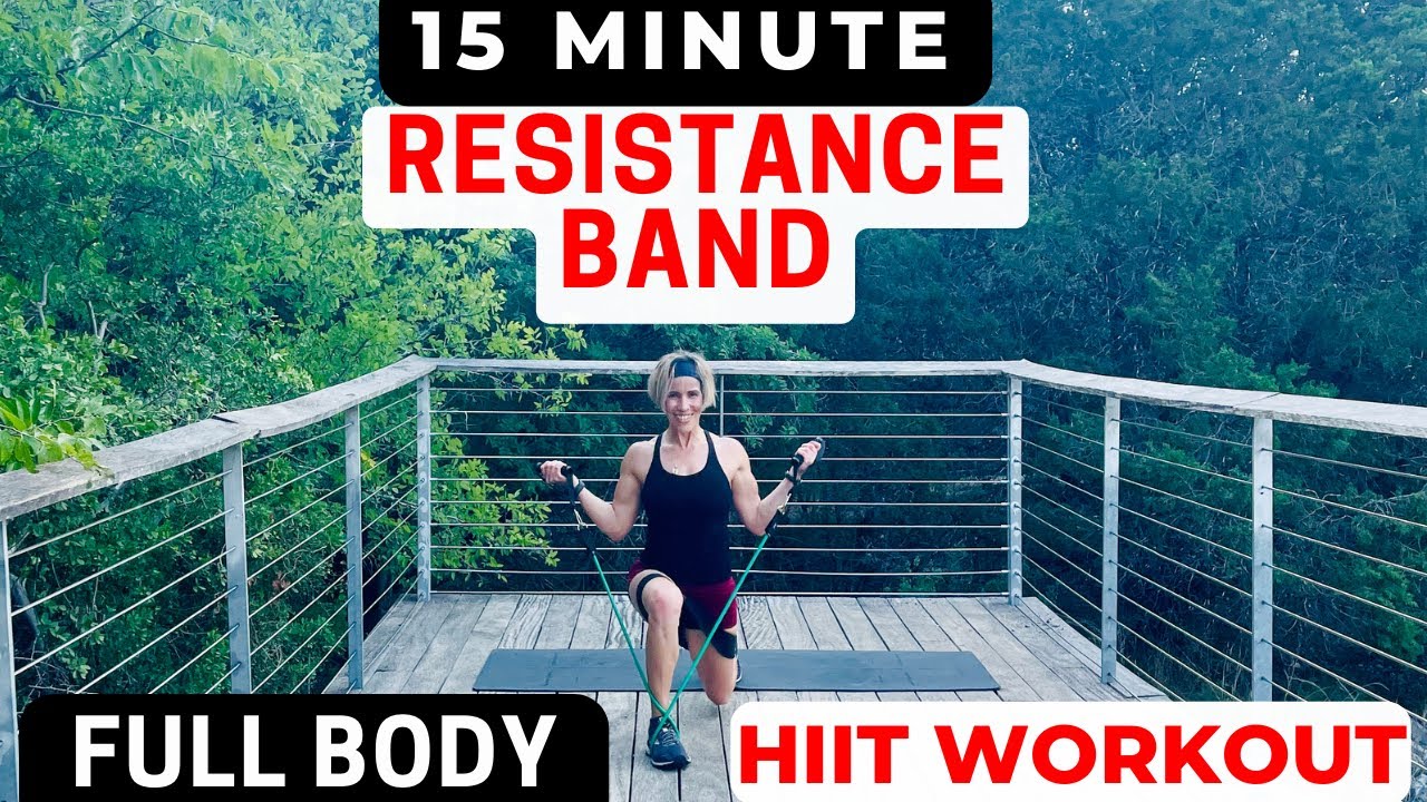 15 Min HIIT Resistance Band Workout | Tone your Body and Burn Fat - YouTube