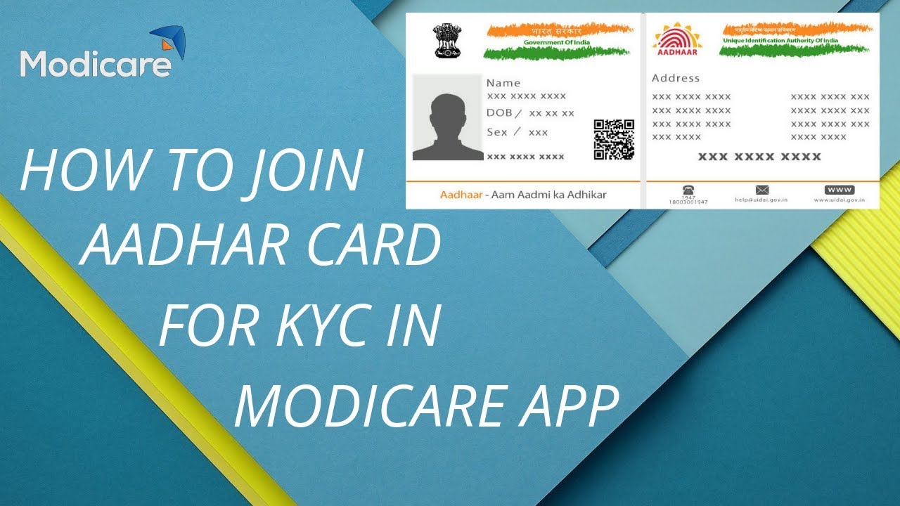 How to Join Aadhar Card Front & Back in one pic for KYC | Lakshit Jain ...