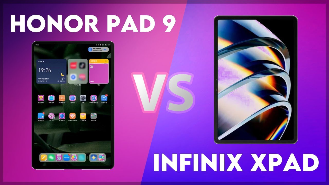 Honor Pad 9 vs Infinix Xpad Technical Comparison - YouTube