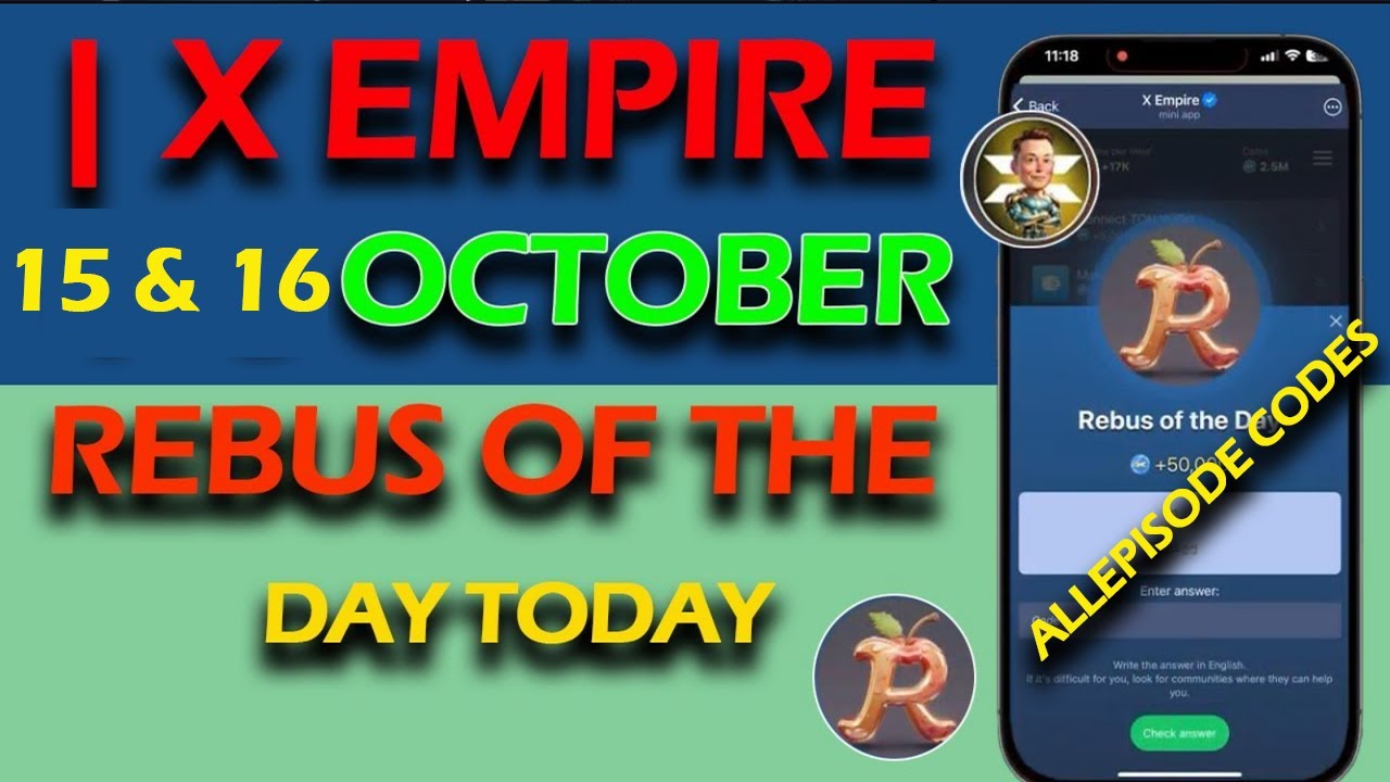 Copy of Elon Musk Empire Rebus of the Day Code Today October 15 & 16 ...
