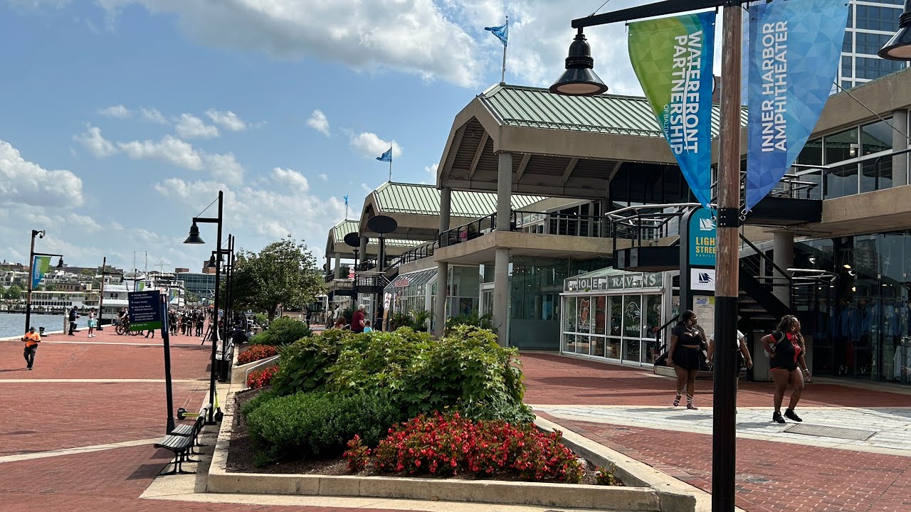 Harborplace Mall and the Closed Remnants of The Gallery, Baltimore, MD ...