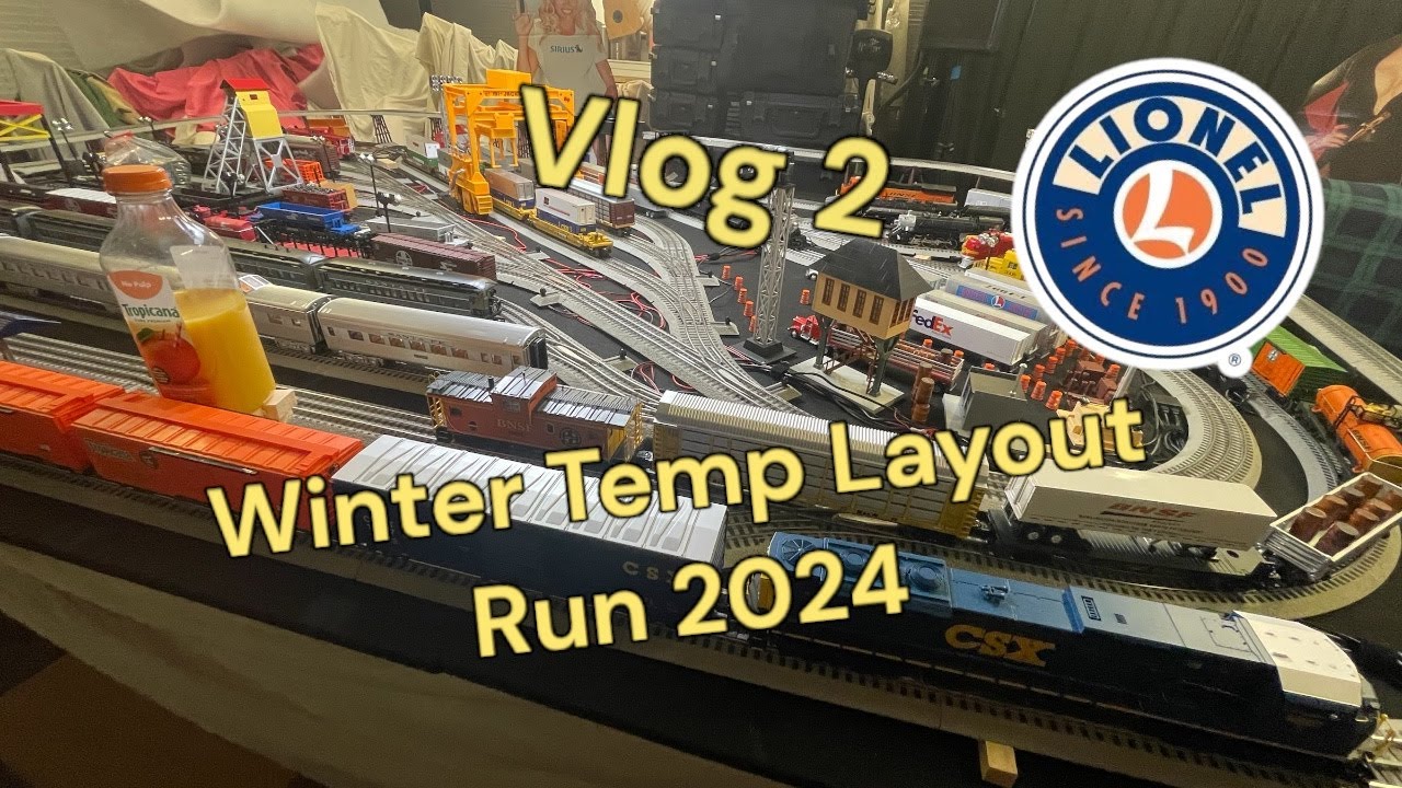 Winter Temp Train Layout 2024 vlog 2 - YouTube