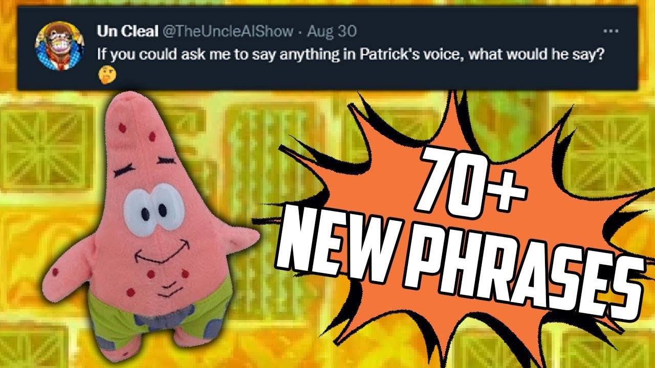 Patrick reads YOUR posts, 70+ NEW PHRASES! - YouTube