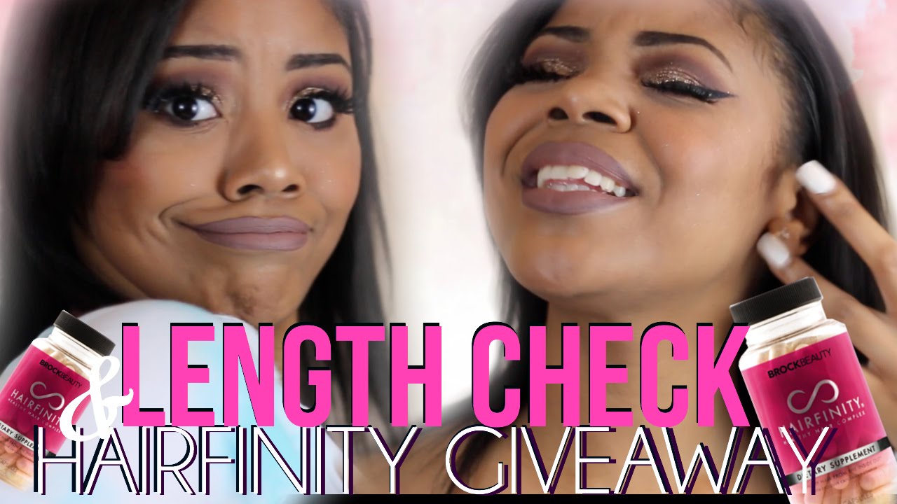 Natural Hair Length Check & HAIRFINITY GIVEAWAY !! (CLOSED) - YouTube