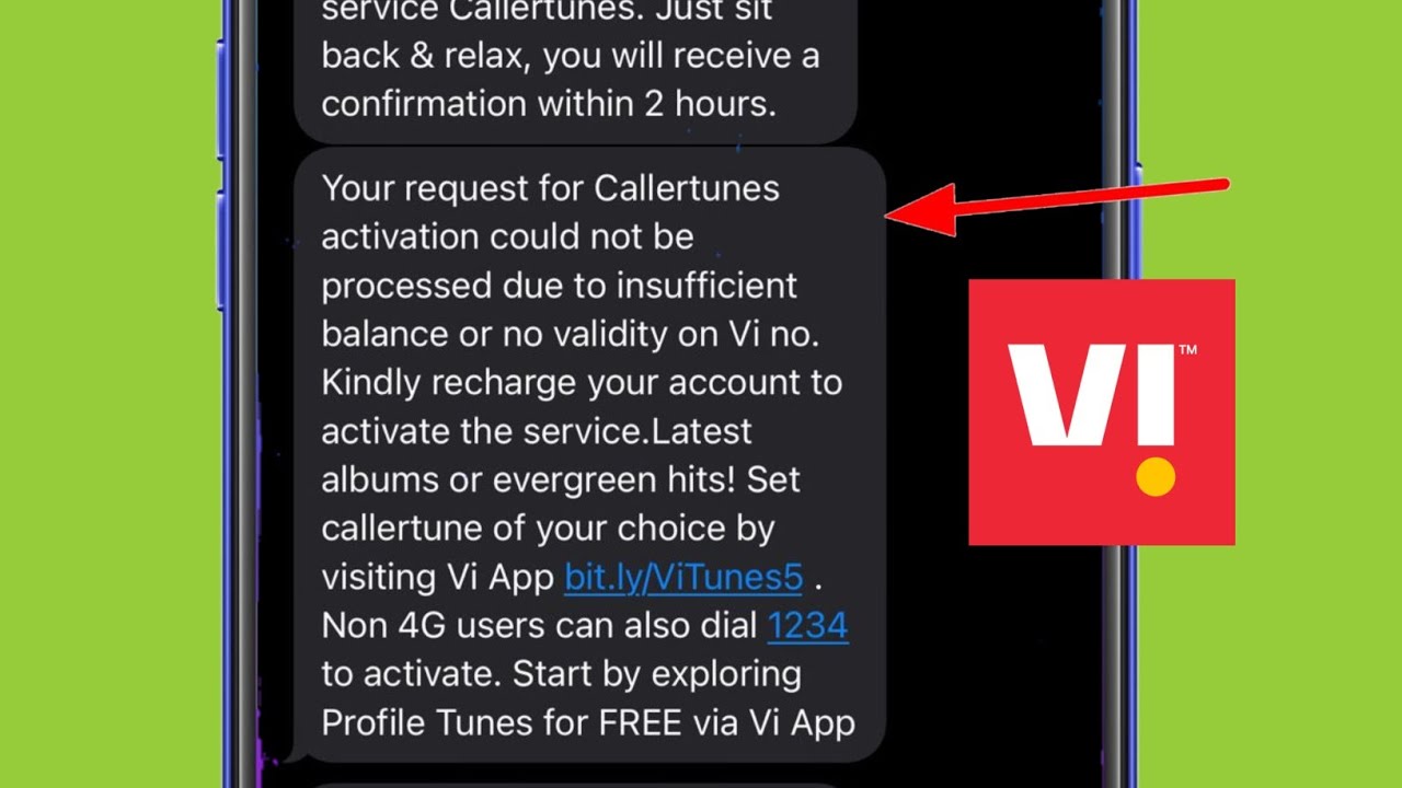 Vi CallerTune | Your request for Callertunes activation could not be ...