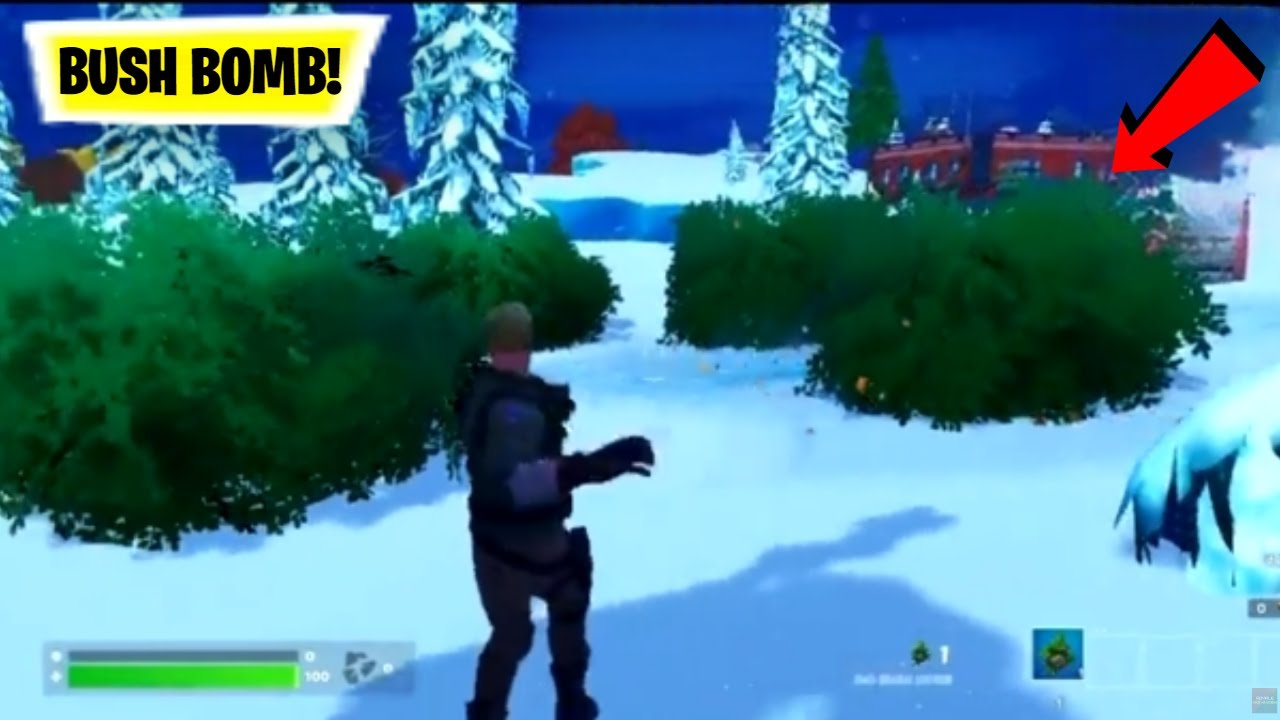 Fortnite Bush Bomb Gameplay *Unreleased* ! - YouTube