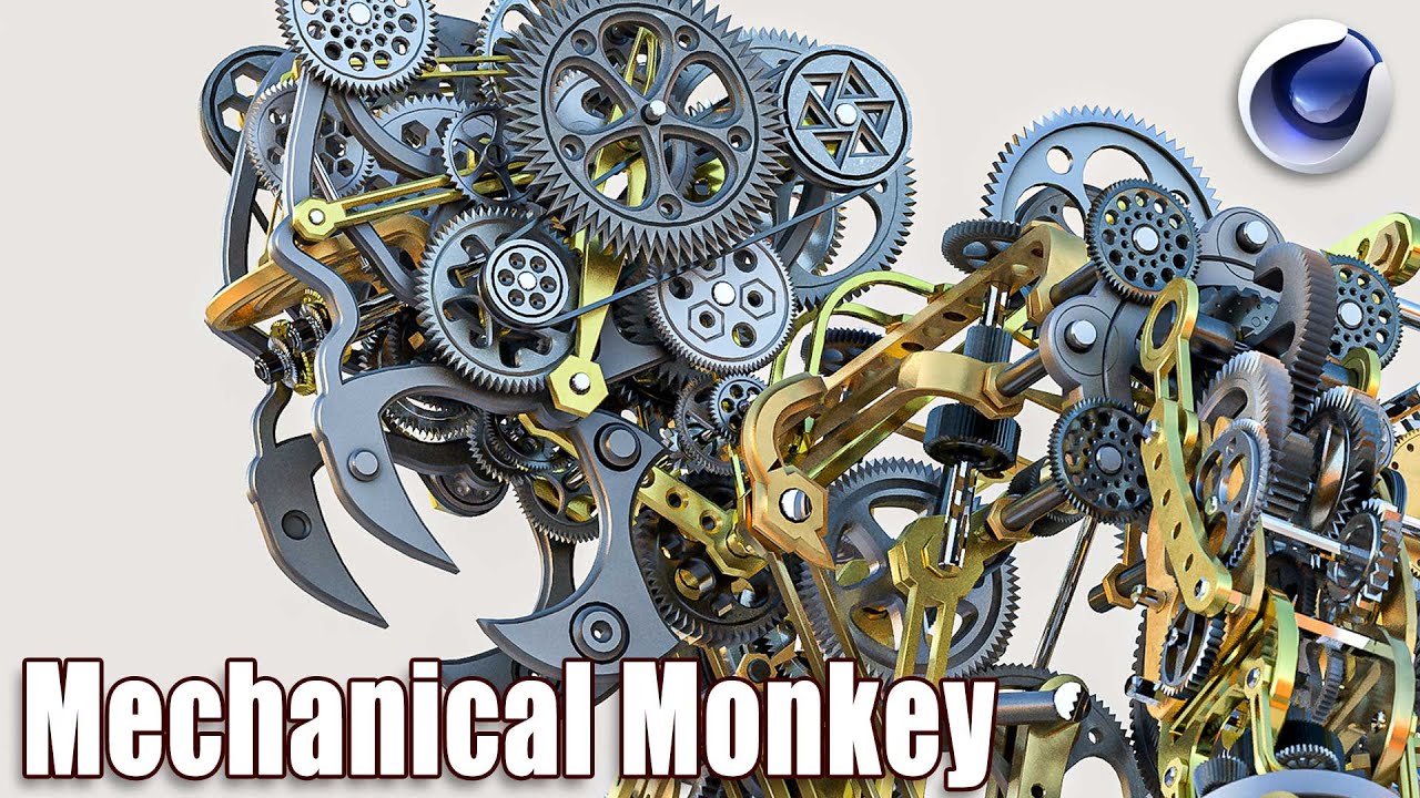 Mechanical Monkey - 3d Animation made with cinema 4d r20 - YouTube