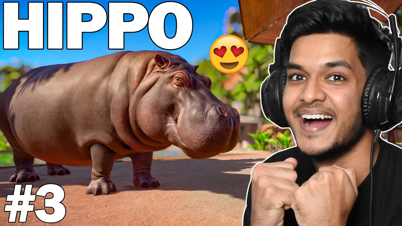 GIANT HIPPO IN MY ZOO | PLANET ZOO GAMEPLAY IN HINDI PART 3 - YouTube
